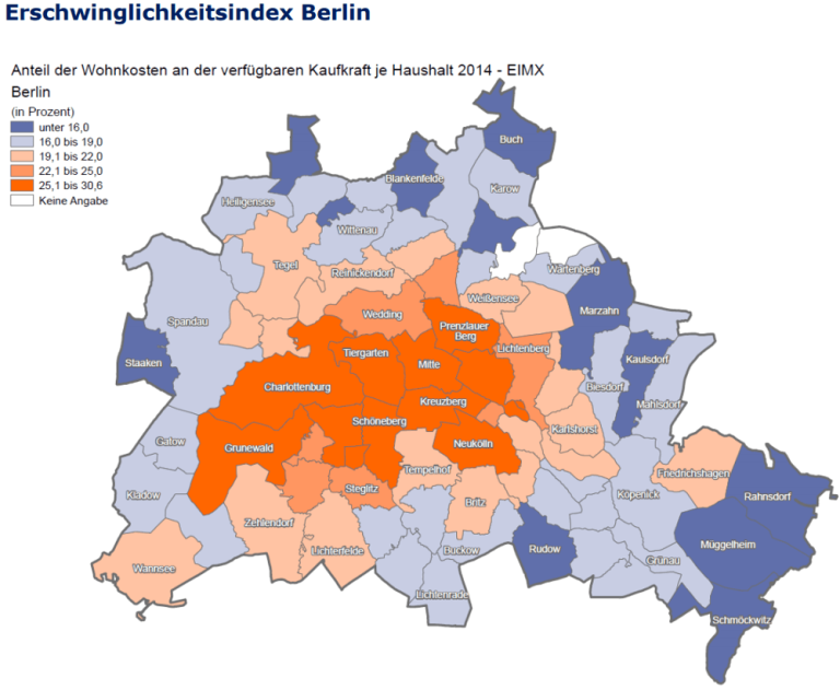 Wo ist das Wohnen in Berlin noch bezahlbar? Wo ist das Wohnen in Berlin noch bezahlbar?